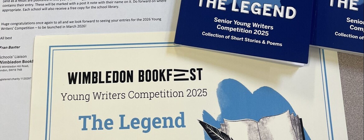 Success for Maxwell Kennedy Y11 in the Wimbledon BookFest/University of ...
